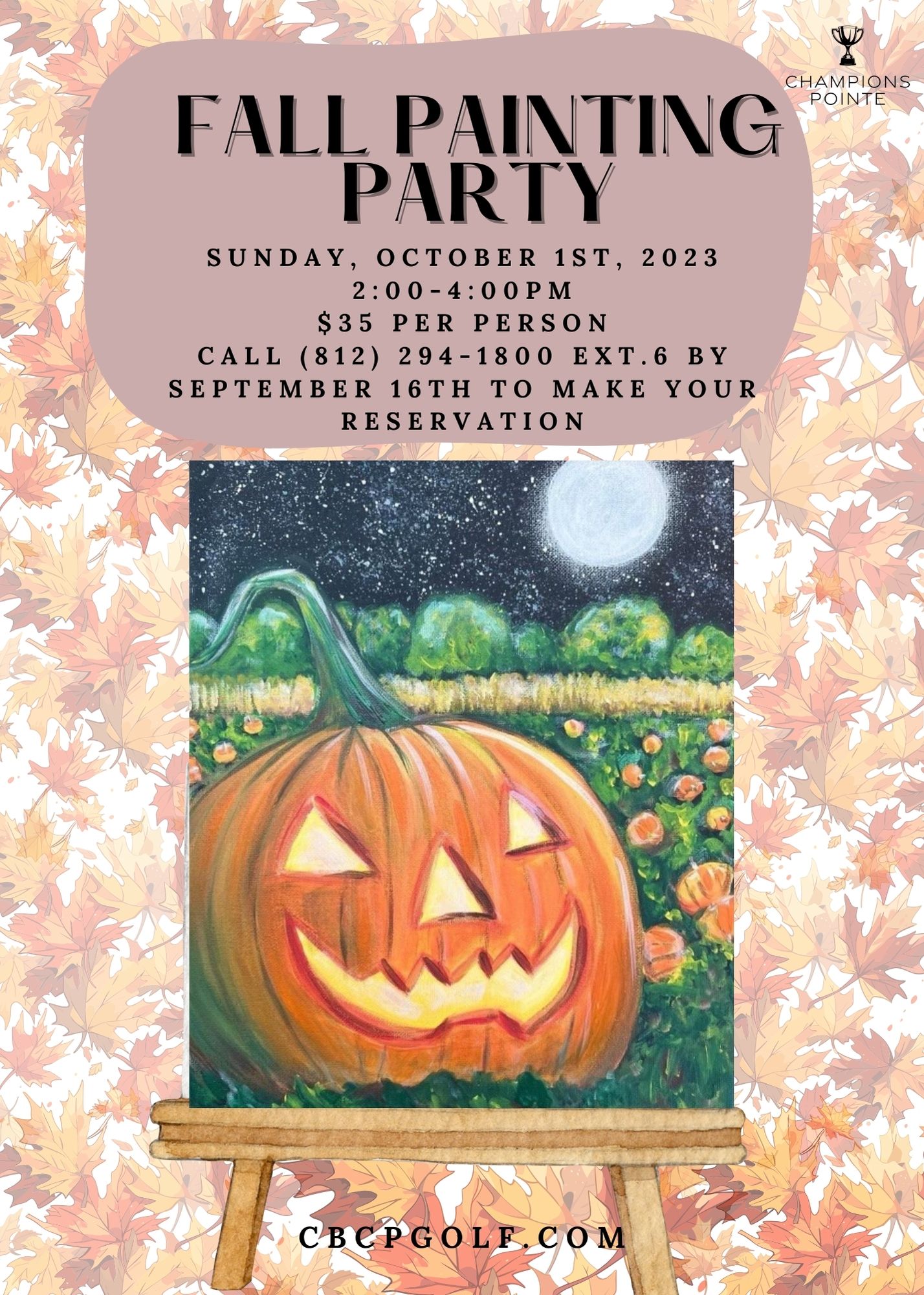 Fall Painting Class - Covered Bridge and Champions Pointe